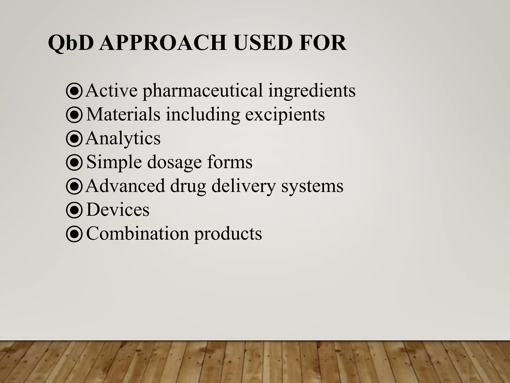 QBD IN PHARMACEUTICAL DEVELOPMENT | PPTX
