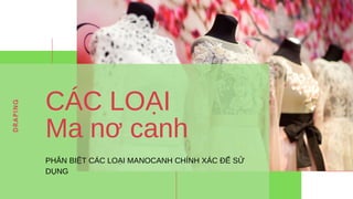Manocanh thiet ke | PDF