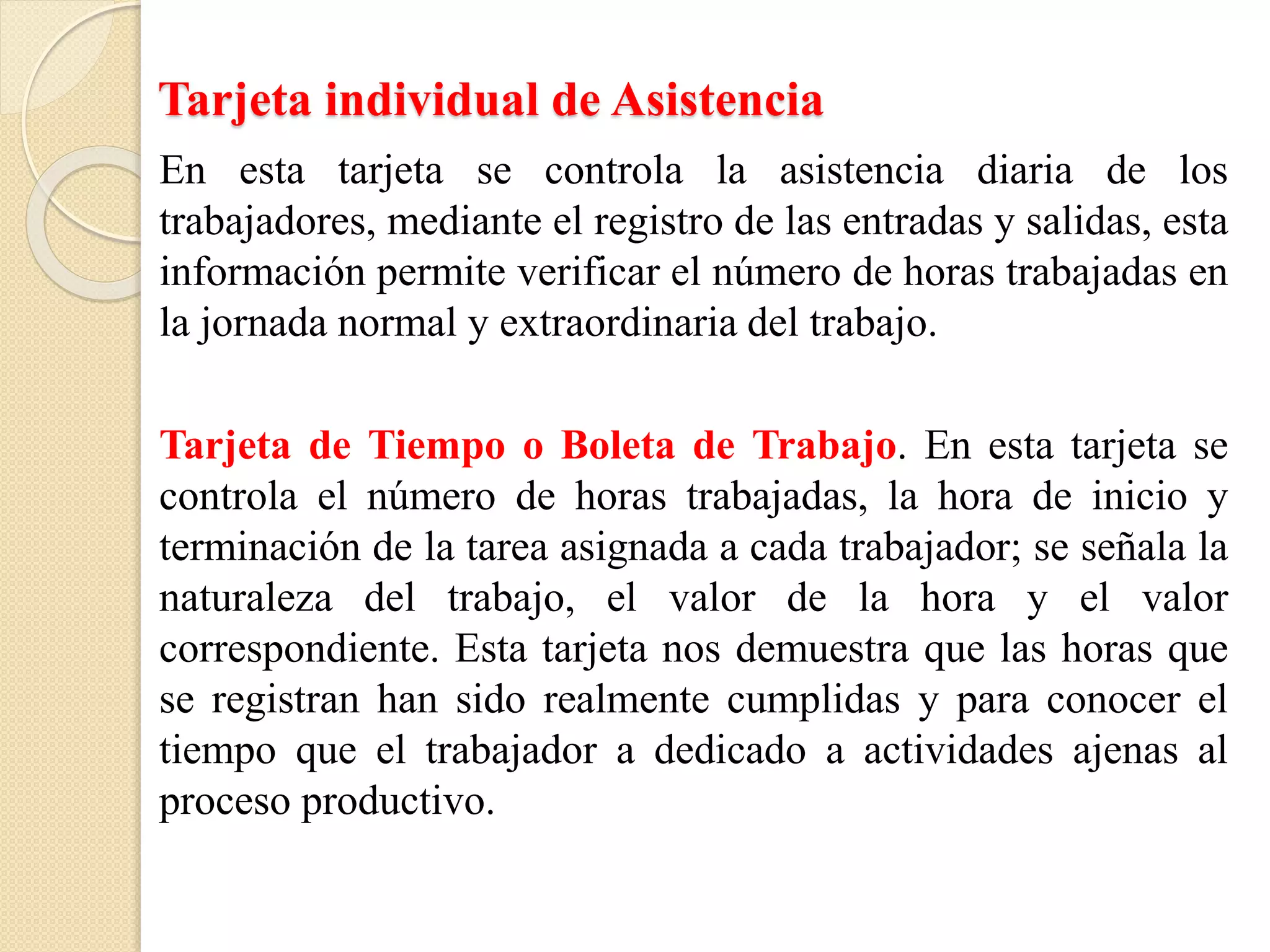 Mano de obra directa | PPTX