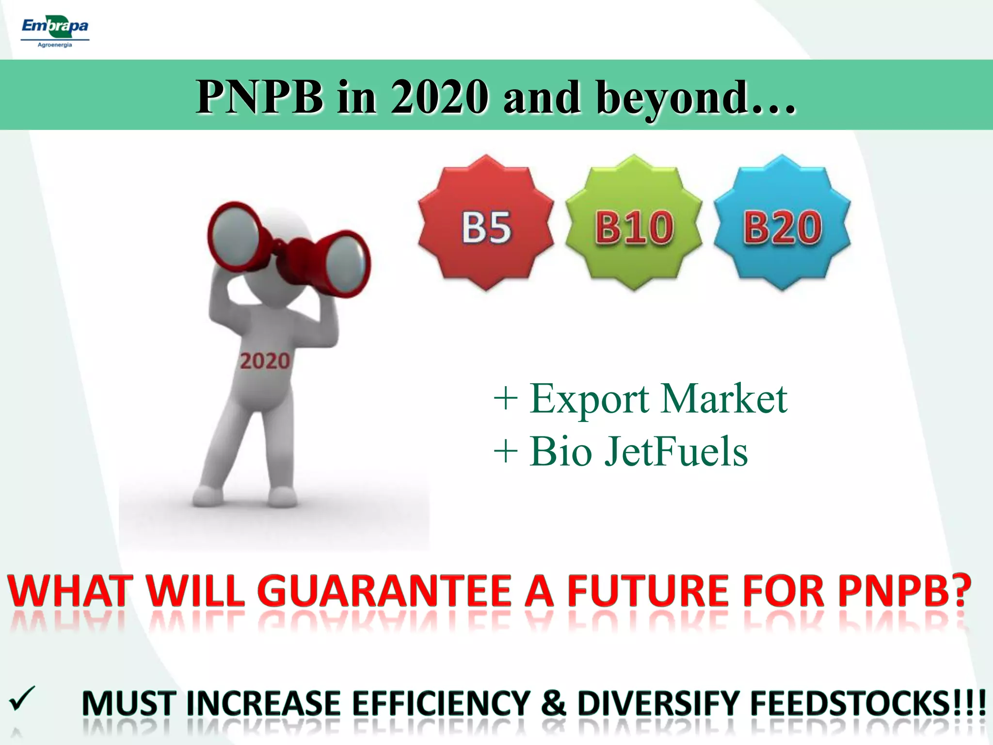 The Brazilian National Plan of Production and Use of Biodiesel - PNPB | PPT