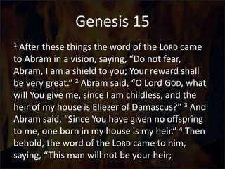 Man of Faith: Conversation with God Genesis 15 | PPT