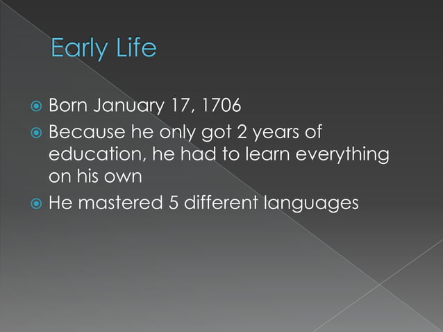 Ricki Cahoon 1A Benjamin Franklin | PPT