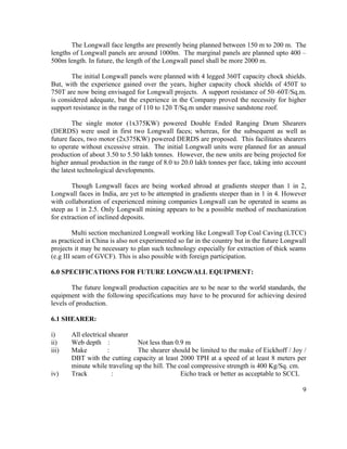 Future Longwalls in India | PDF