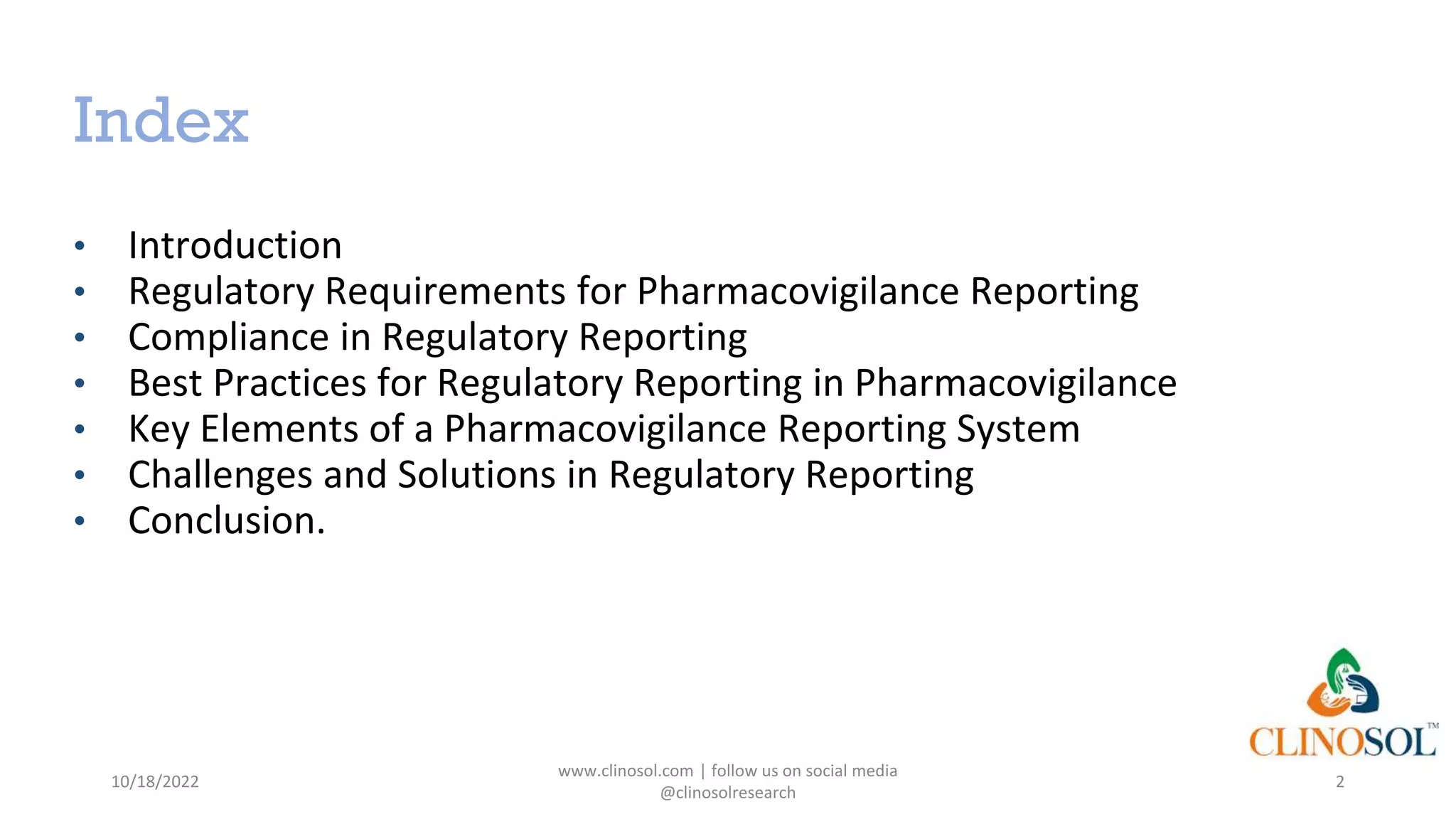 Regulatory Reporting in Pharmacovigilance: Compliance and Best ...