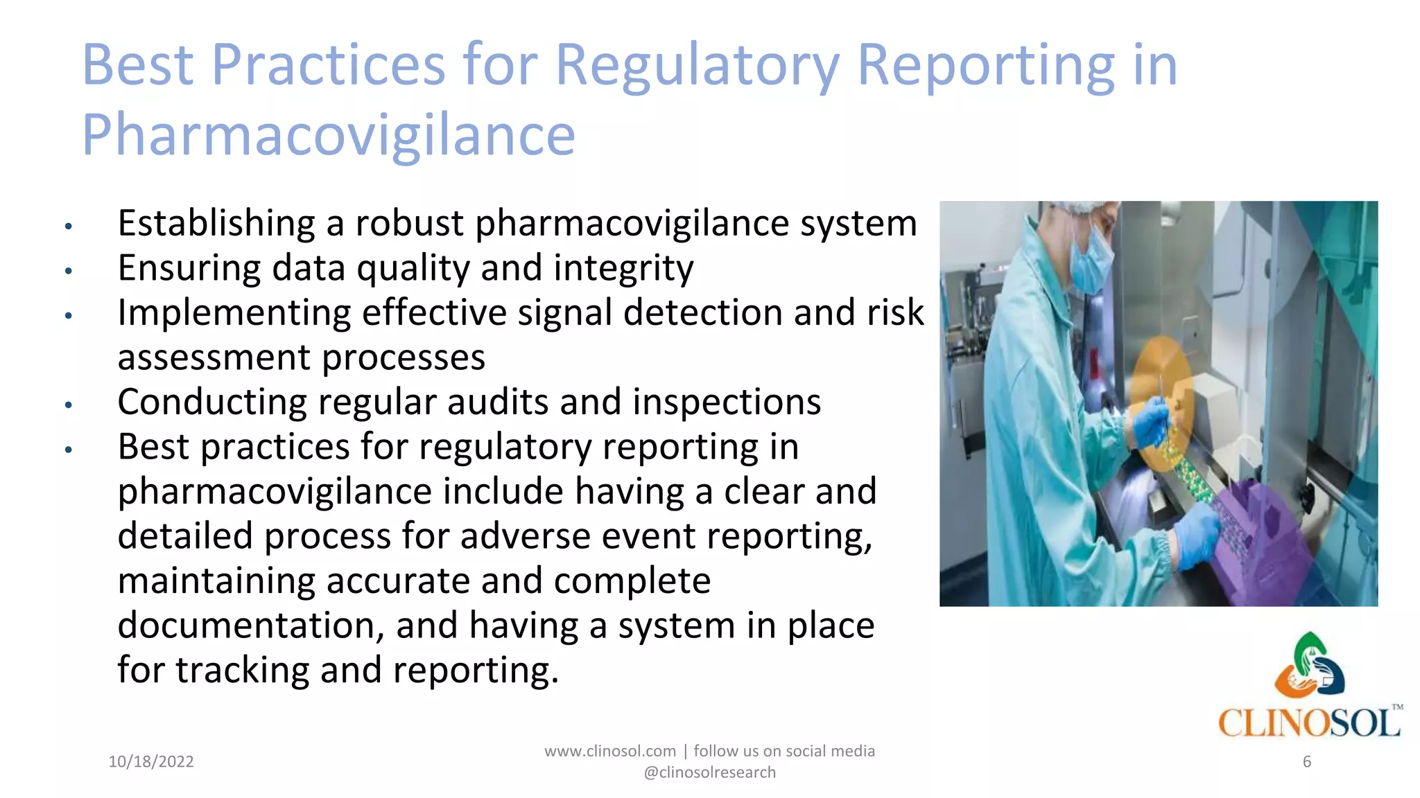 Regulatory Reporting in Pharmacovigilance: Compliance and Best ...
