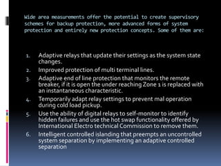 WIDE AREA PROTECTION IN POWER SYSTEMS | PPTX