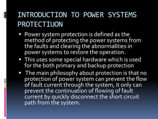 WIDE AREA PROTECTION IN POWER SYSTEMS | PPTX