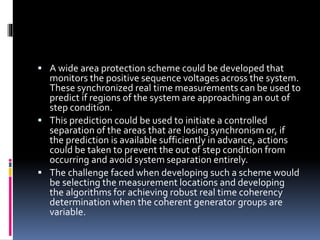 WIDE AREA PROTECTION IN POWER SYSTEMS | PPTX