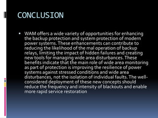 WIDE AREA PROTECTION IN POWER SYSTEMS | PPTX