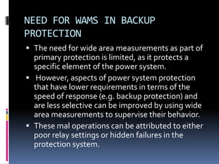 WIDE AREA PROTECTION IN POWER SYSTEMS | PPTX