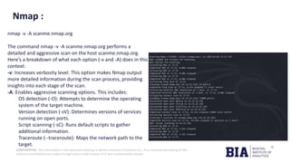 Exploring Kali Linux Tools for Website Scanning via IP Address | PPTX