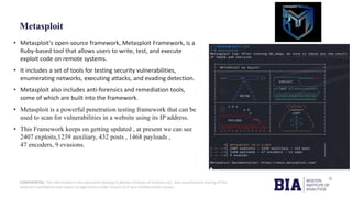 Exploring Kali Linux Tools for Website Scanning via IP Address | PPTX
