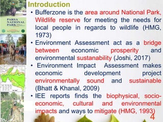 Environment Assessment of Bufferzone Management Plan | PPTX
