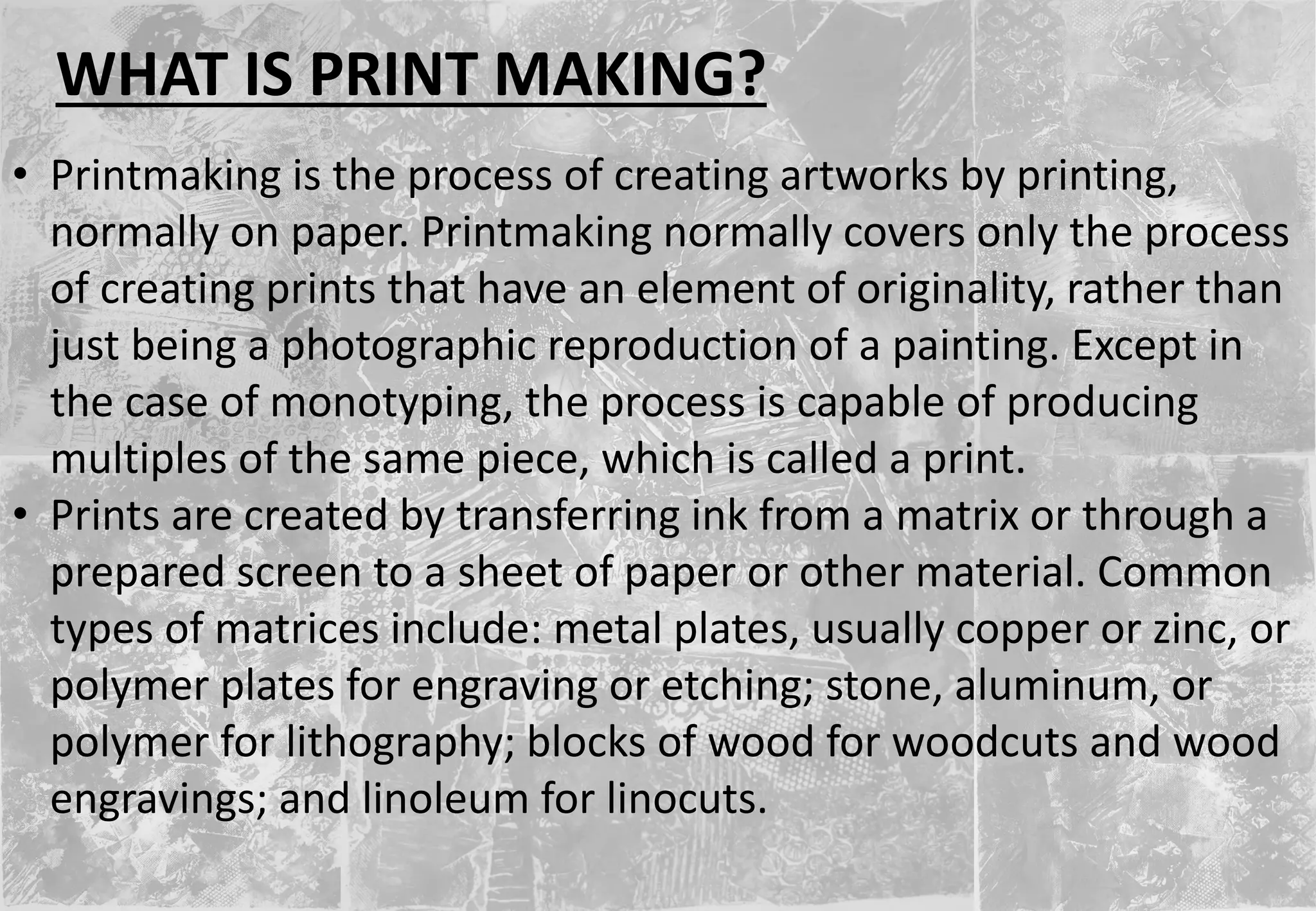 print making | PDF