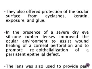 Therapeutic Contact lenses | PPTX