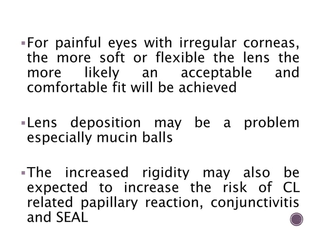 Therapeutic Contact lenses | PPTX | Eye and Vision Conditions ...