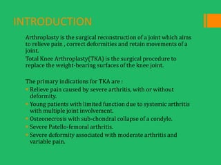 TOTAL KNEE REPLACEMENT | PPTX