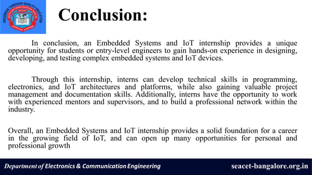 manoj Internship ppt.pptx embedded system | PPT