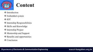 manoj Internship ppt.pptx embedded system | PPTX