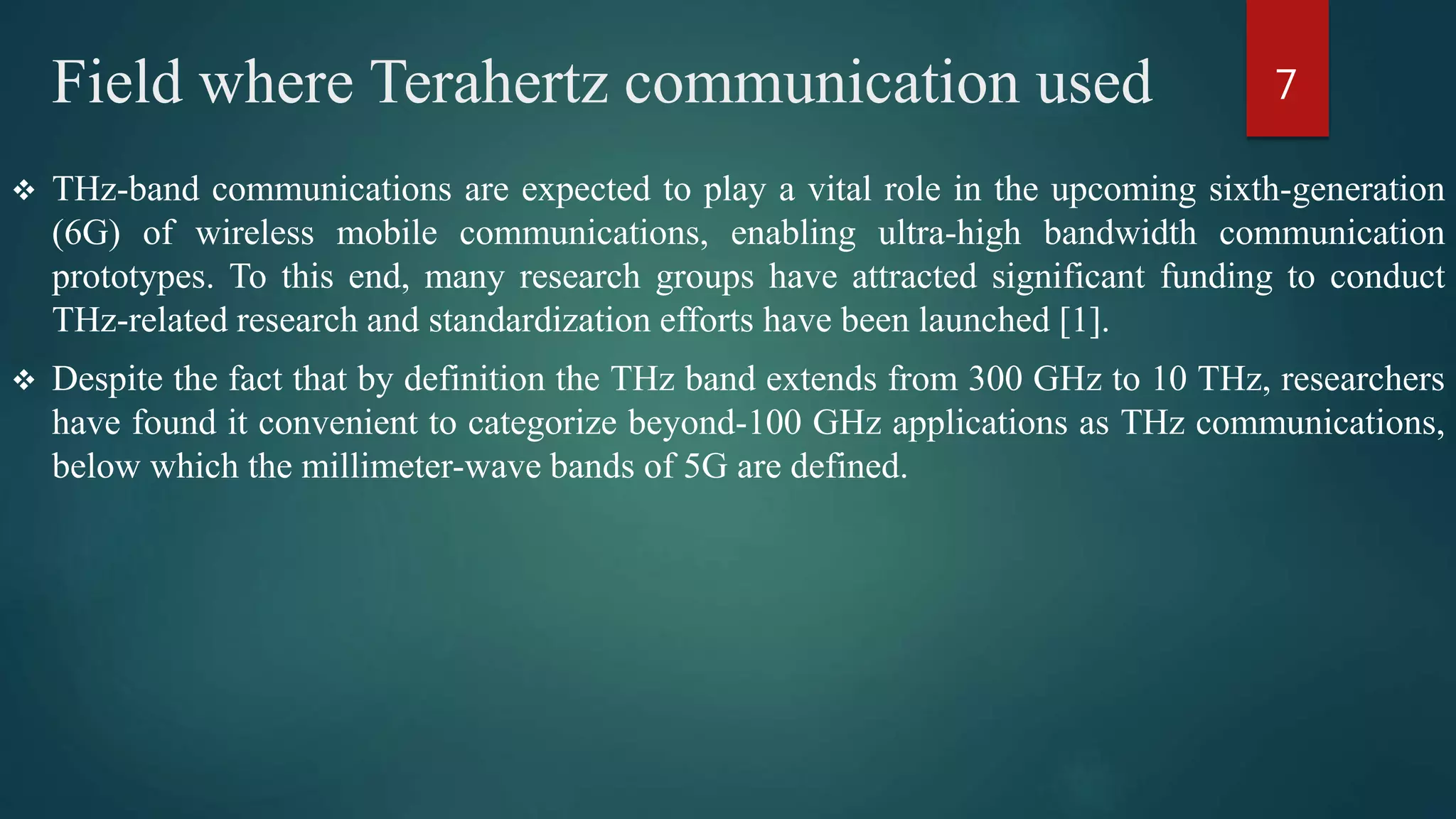 TERAHERTZ COMMUNICATION | PPTX