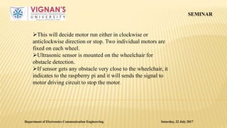 EYE CONTROLLED WHEEL CHAIR USING RASPBERRY PI | PPT