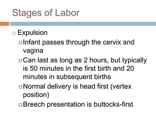 Onset and physiology of labour in gym & obs | PPT