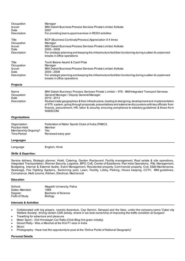 Manoj Linkedin Profile Pdf