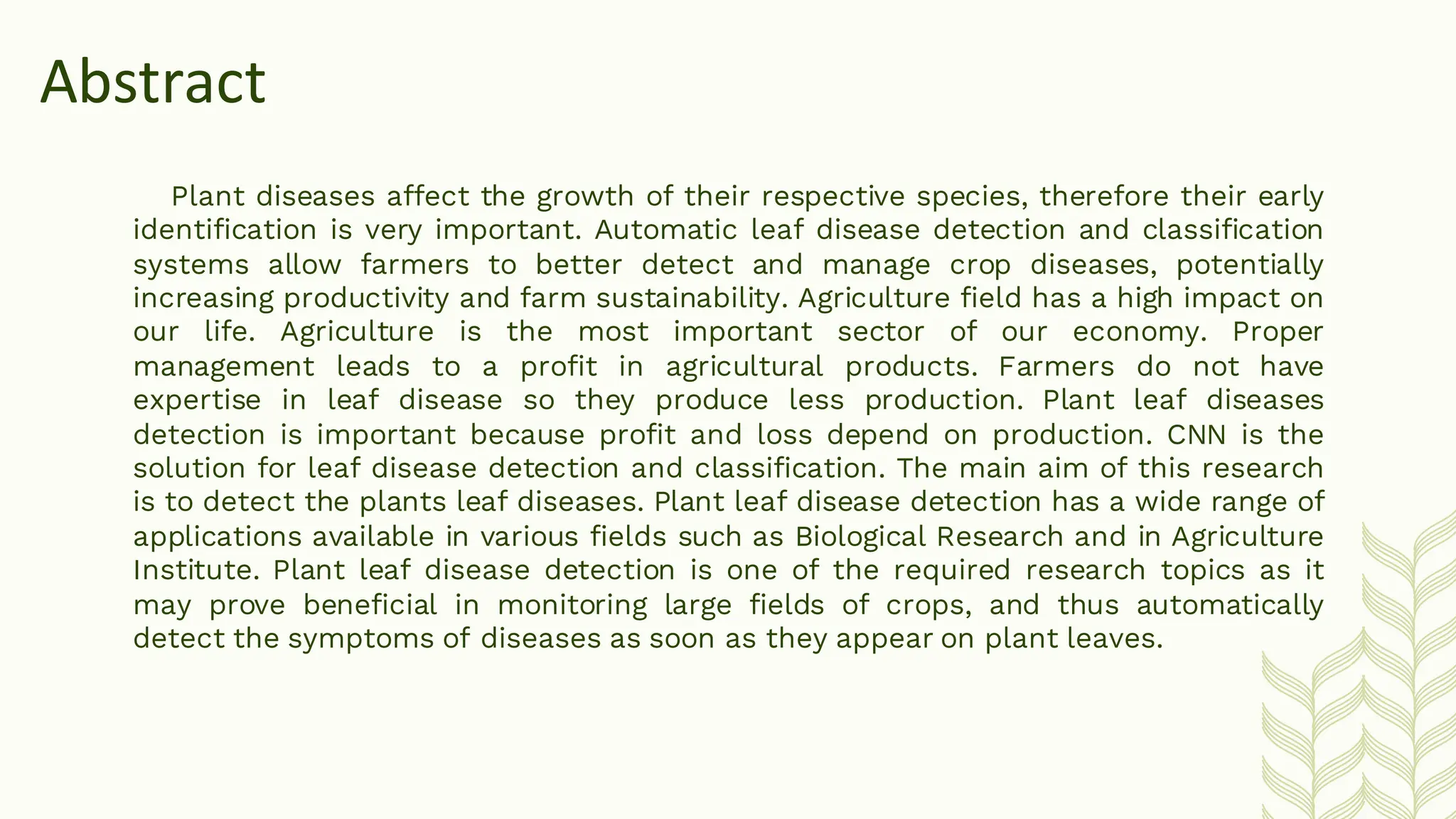 Automated Disease Detection In Crops Using Cnn Pdf