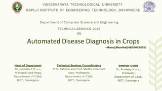 Automated disease detection in crops using CNN | PDF