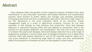Automated disease detection in crops using CNN | PDF