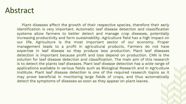 Automated disease detection in crops using CNN | PDF