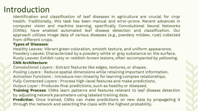 Automated disease detection in crops using CNN | PDF
