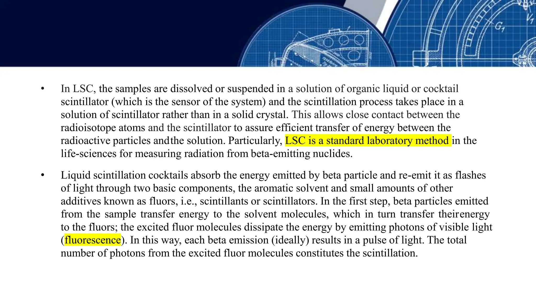 A Presentation on Solid and Liquid Scintillation | PPTX