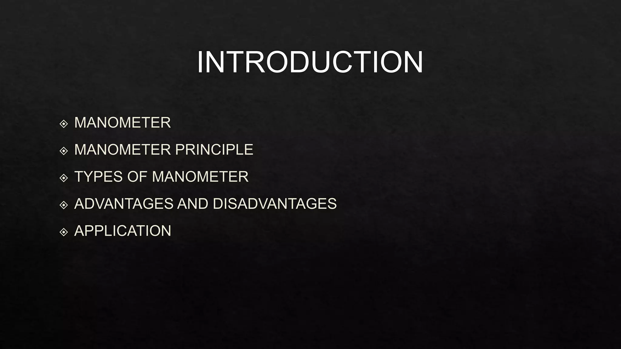 Manometer and its types | PPTX