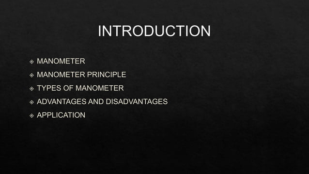 Manometer and its types | PPTX | Physics | Science