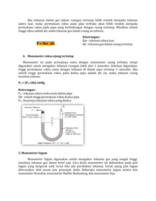 Manometer | DOCX