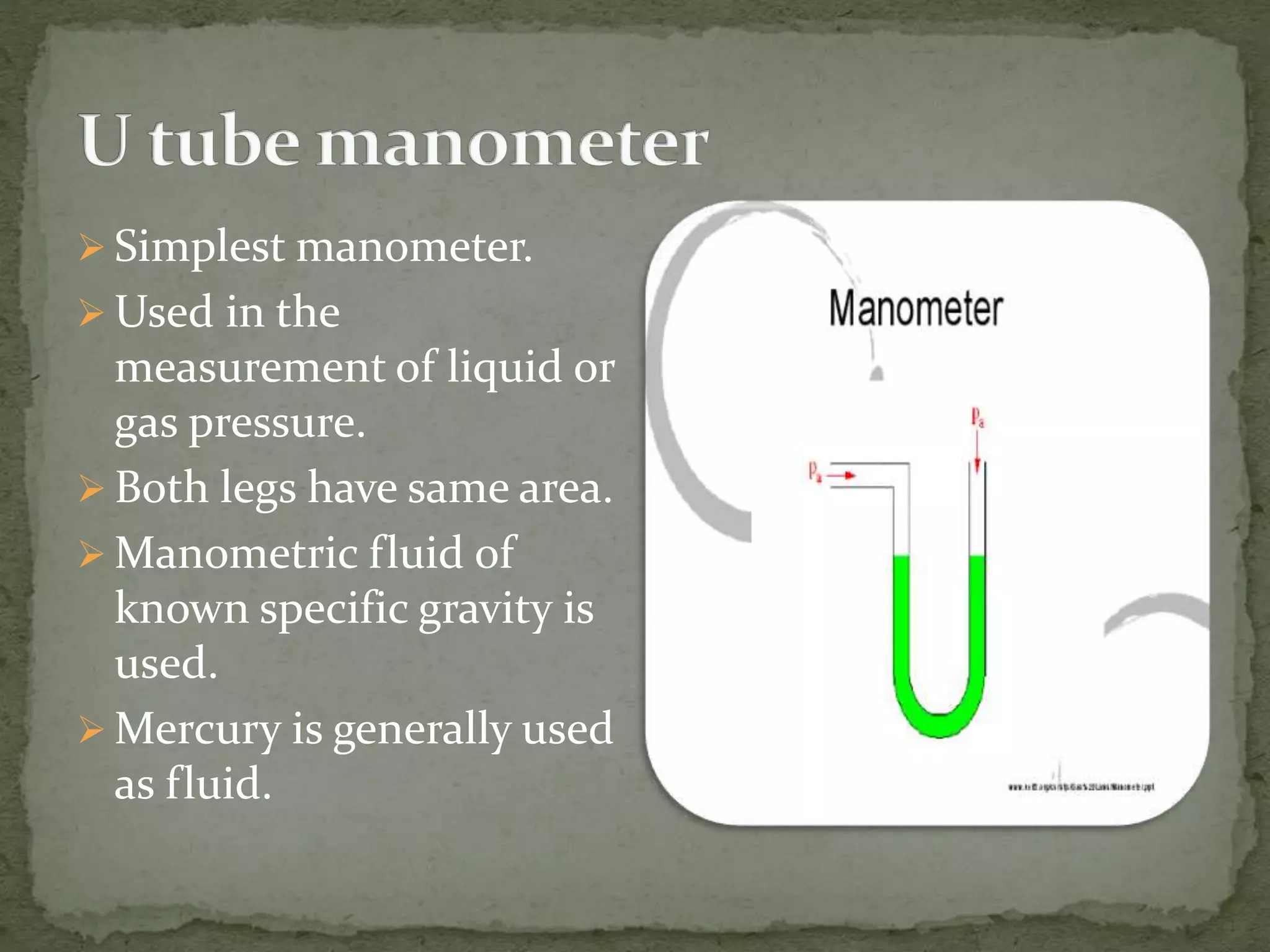 Manometer | PPTX