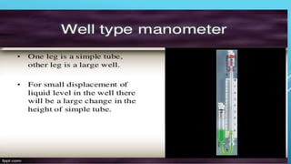 Manometer and its types | PPTX