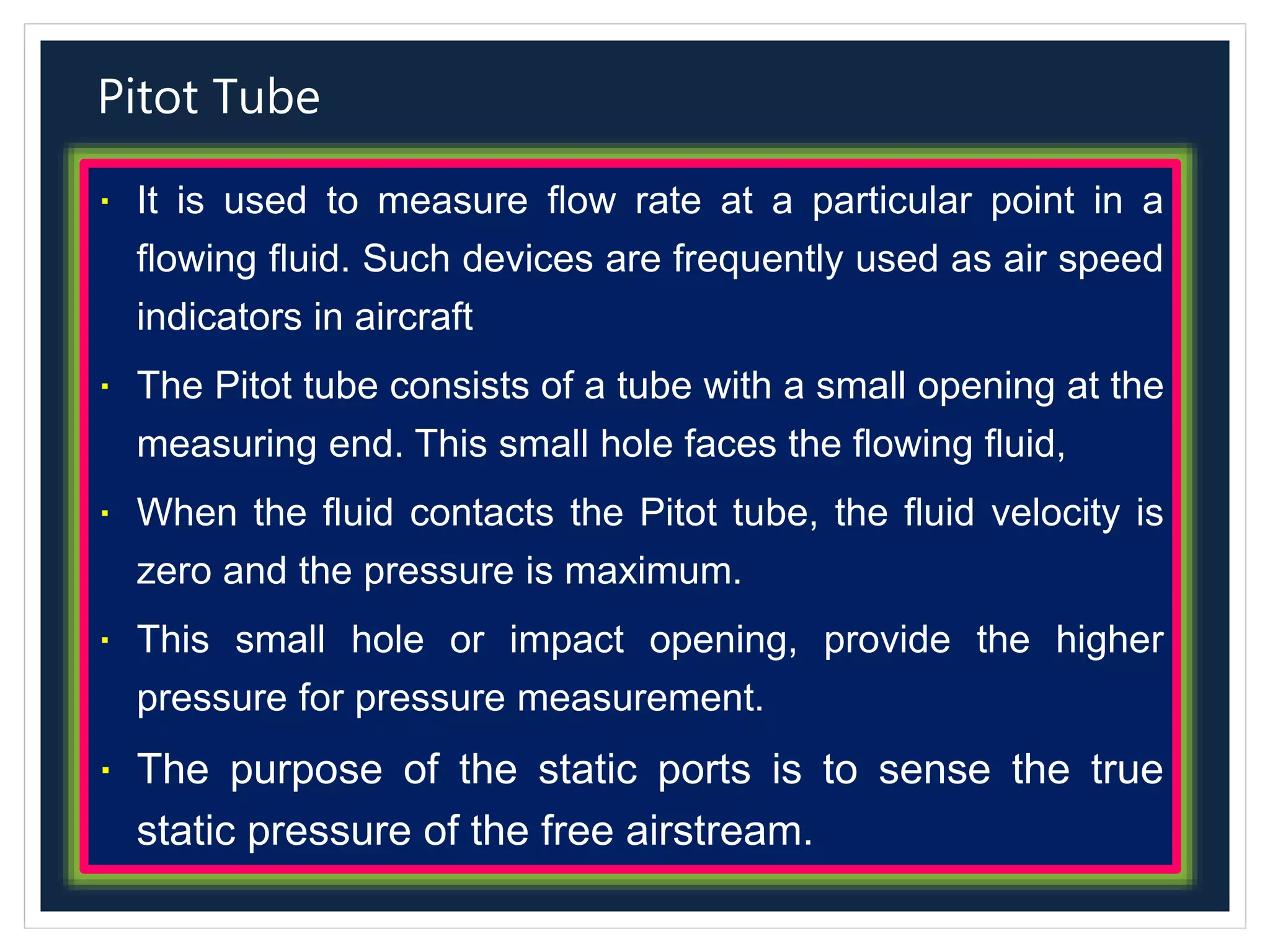 Manometers, Pitot tube and Pumps & Turbines Final. | PPTX