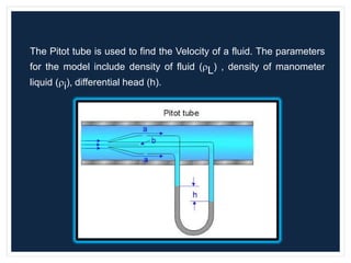 Manometers, Pitot tube and Pumps & Turbines Final. | PPTX