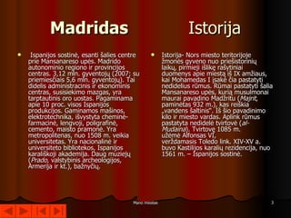 Mano miestas madridas | PPT