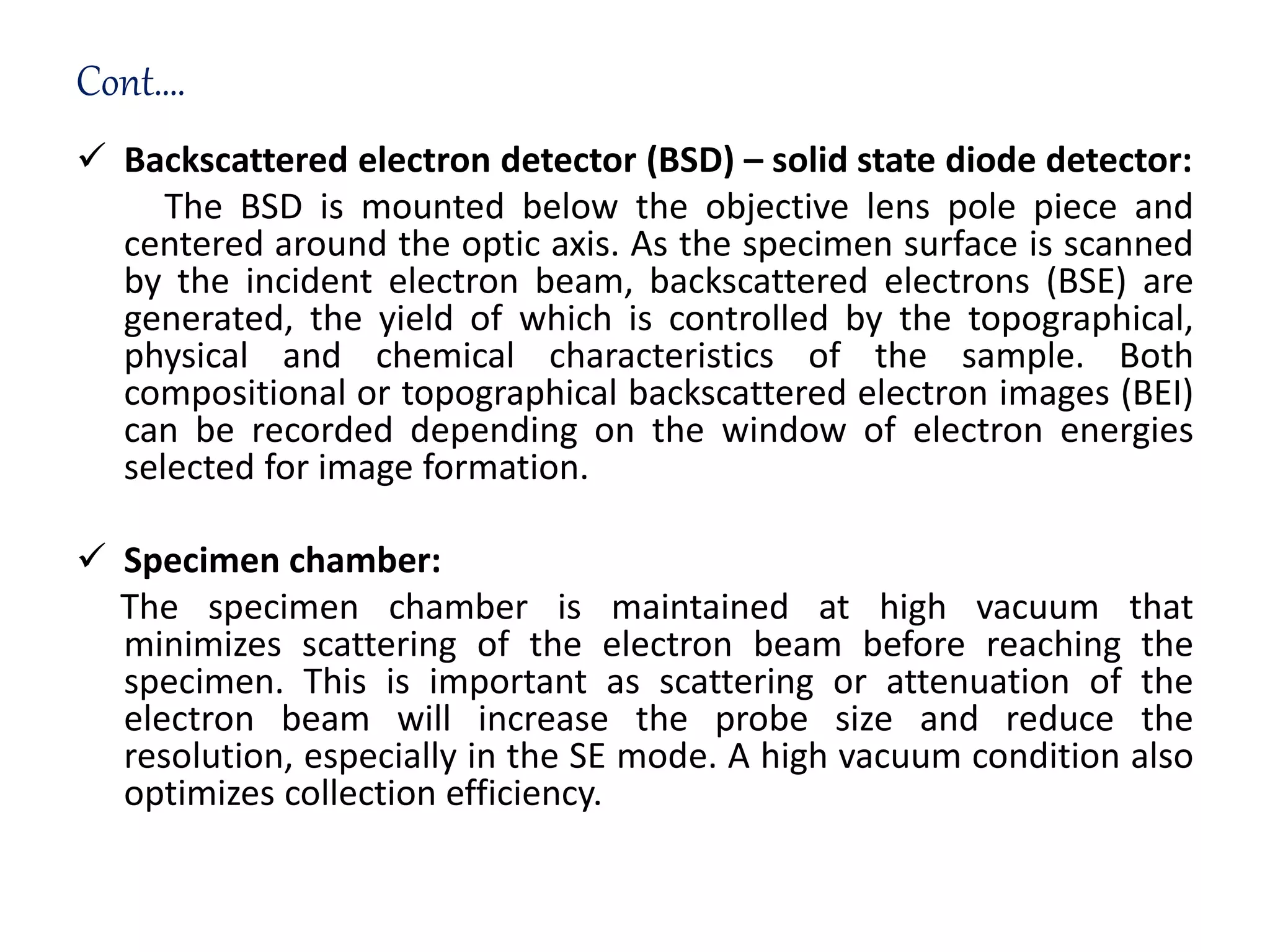 Scanning Electron Microscope (SEM) | PPTX