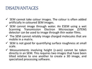Scanning Electron Microscope (SEM) | PPTX