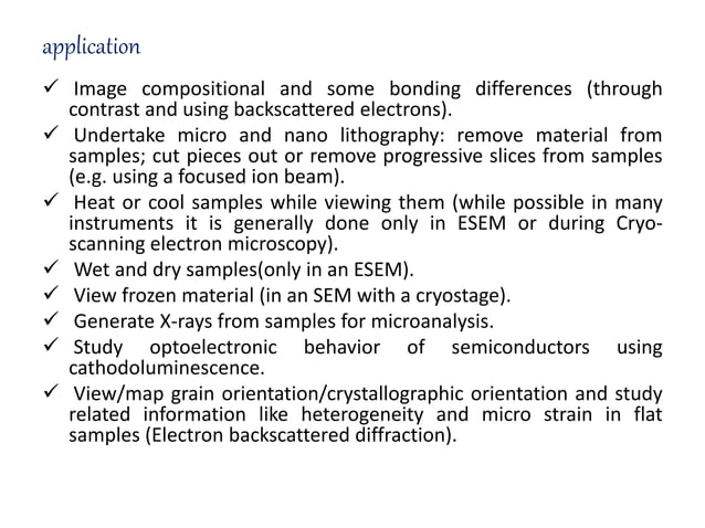 Scanning Electron Microscope (SEM) | PPTX