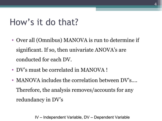 Manova | PPT