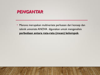 manova analisis multivariatif variance.ppt