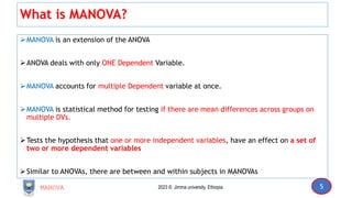 MANOVA .pptx | Physical Therapy | Wellness