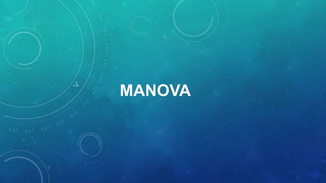 Manova ppt | PPT