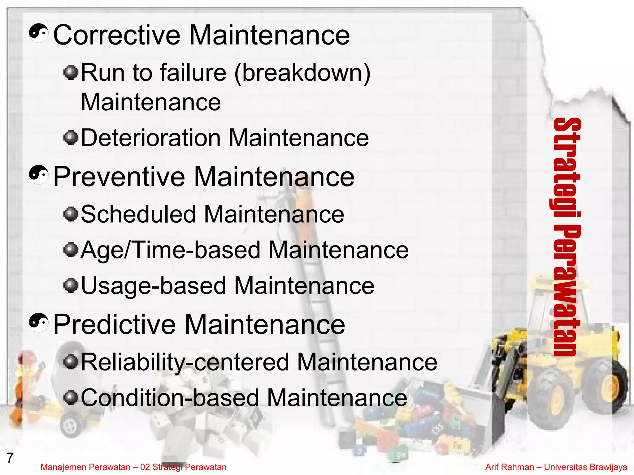 Manper02 maintenance strategy | PPT