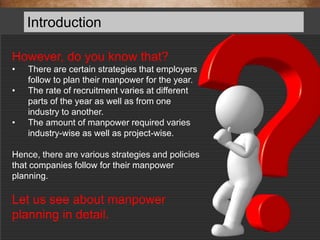 Manpower planning- | PPTX